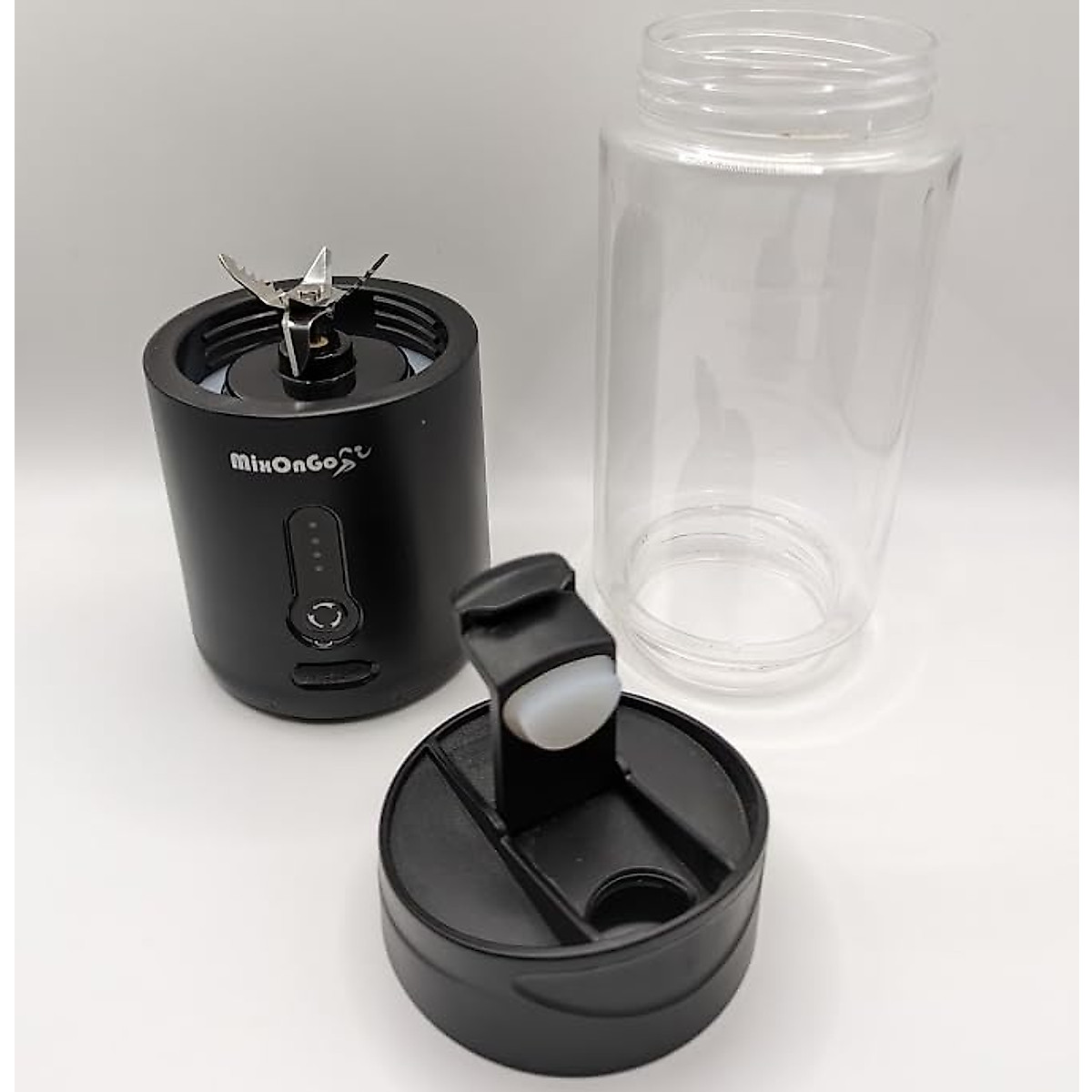 Black Portable Blender, 1-pack, 530 ml (17.90oz)