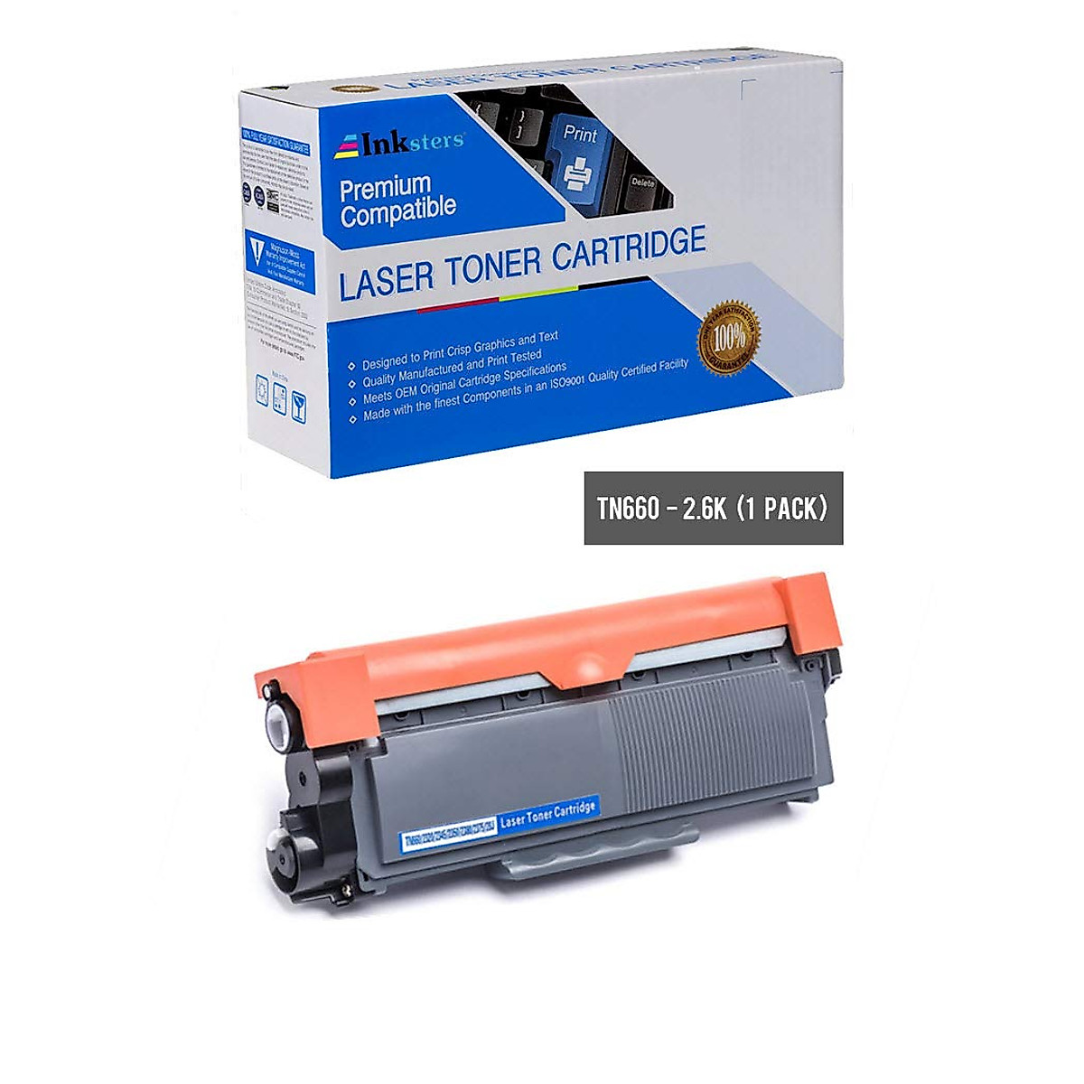 Inksters of America Compatible Toner Cartridge Replacement for Brother TN630 / TN660 Black - Compatible with HL L2300D L2320D L2340DW L2360DW L2380DW DCP L2520DW L2540DW