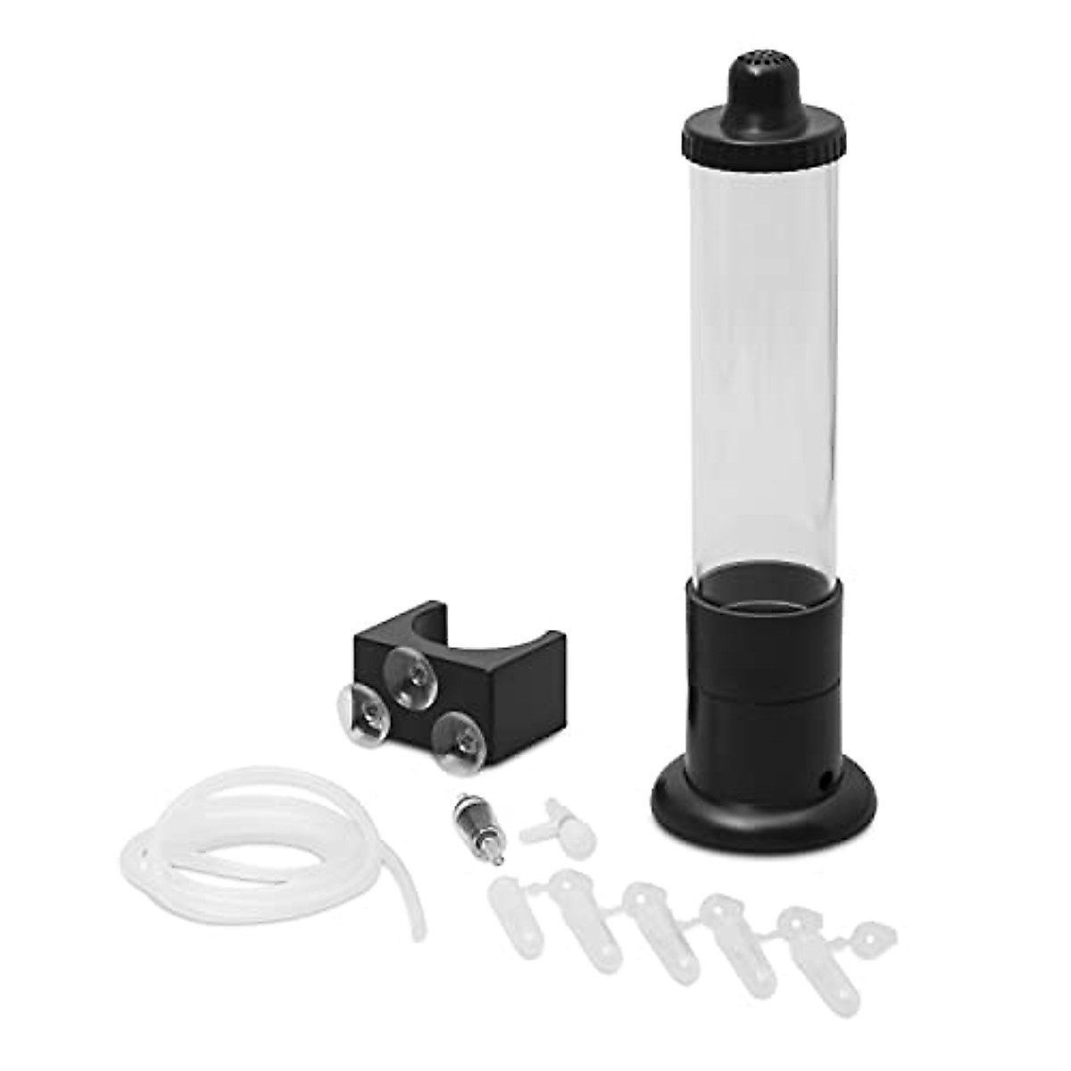Tamwell Brine Shrimp Hatchery - for Inside Aquarium or on its Own - Comes with Tube/Check Valve - 3 Suction Cups to Hold Hatchery to Side of Aquarium or Stand - Complete with 5 Collection Tubes
