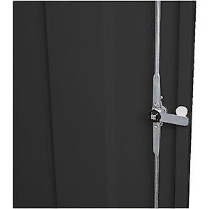 Sandusky Lee CAC1362472-09 Combination Garage Storage Cabinet, Steel Utility Cabinet with Adjustable Shelves, 72" H, Black