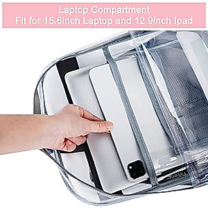 Clear Backpack Heavy Duty, TPU Extra Large Clear Bookbag For High School Work Travel Stadium, Cute See Through Transparent School Backpack For Teens Girls Women Kids Adults, With Reinforced Straps