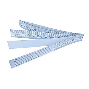 FixtureDisplays® 50" Paper Tape Measure Disposable Infant Head Ruler Physical Team Sports Measure 15053-100PK-NF