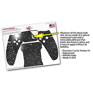 WraptorSkinz Skin Wrap compatible with Sony PS5 DualSense Controller Stardust Black (CONTROLLER NOT INCLUDED)