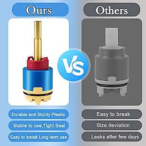 10670 Shower Cartridge, Compatible with Aquasource/Glacier Bay, Single Handle Shower Faucet Cartridge Replacement, for Hot Cold Water Tub/Shower Faucet