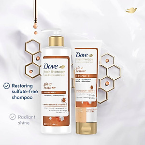 Dove Hair Therapy Glow Restore Serum + Conditioner 8 fl oz