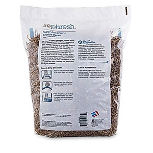 So Phresh Super-Absorbent Recycled Crinkle Paper Small Animal Bedding, 60 Liters