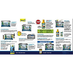 Tetra 55 Gallon Aquarium Kit with Fish Tank, Fish Net, Fish Food, Filter, Heater and Water Conditioners