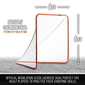Franklin Sports Franklin Sports Backyard Lacrosse Goal - Kids + Adult Lacrosse Training Net - Lacrosse Training Equipment - Youth + Adult Training