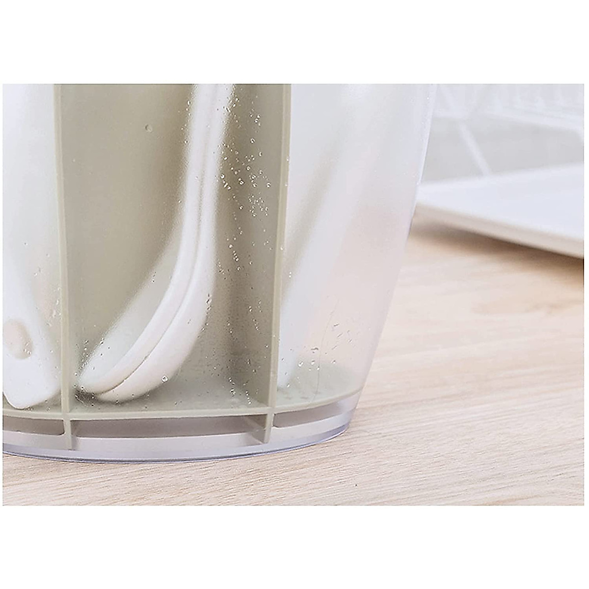 ceramic Utensil Caddy Creative Home Kitchen, Removable and Washable Chopstick Drain TubeSimple and Multi-Purpose Plastic Tableware Storage Tube Pen Holder chopstick holder (Color : Green)