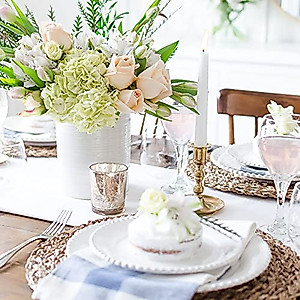 CoCo-Life White Taper Candles 10 inch Unscented Tall Dripless Candlesticks 12 Packs for Home, Wedding, Parties and Special Occasions, Off-white, 12 Pack 10 inch