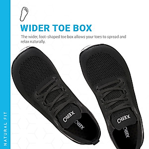 Xero Shoes Barefoot Nexus Knit Shoes for Women | Athleisure Sneaker, Minimalist, Zero Drop, Minimalist Women's Shoes | Black, Size 7.5