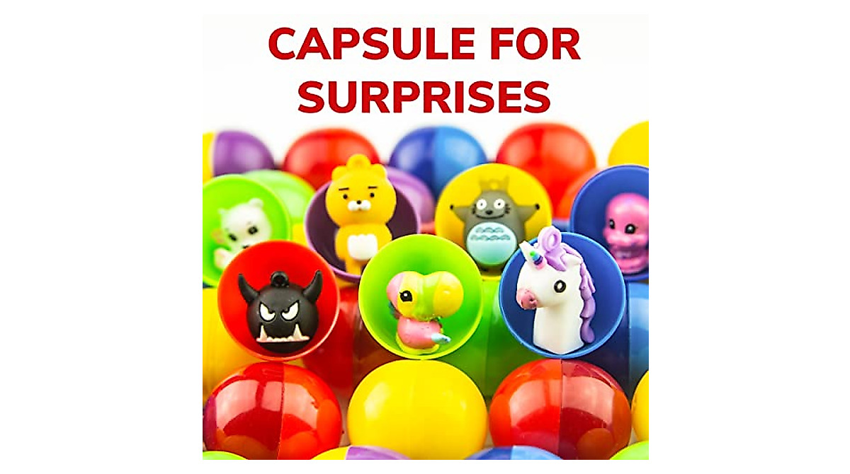 Vending Machine Capsules in Bulk - 50 Assorted Toy Capsules