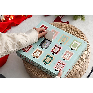 12 Days Christmas Scented Candles Gift Set for Women Advent Calendar Candle Gift 12PCS 1 oz Soy Wax Candles Christmas Birthday Gift for Men