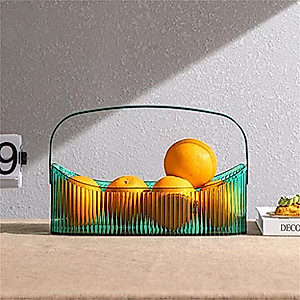 DANN Handle Storage Basket Cosmetic Storage Box Home Desktop Storage Basket Living Room Coffee Table Belt