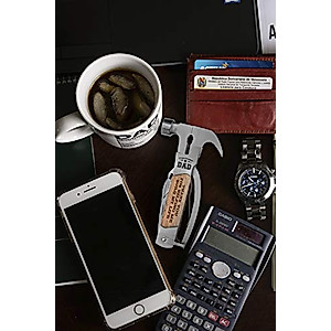 Heat Changing Cup and Multi Tool Hammer Gift for Men - Birthday Gifts for Dad - Men Stocking Stuffers Ideas for the World's Best Dad - 6" Multifunctional with Screwdriver, Plier, Wire Cutter/Stripper,