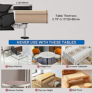 Hook On High Chair, Jozzve Baby High Chair, Portable High Chair for Travel, Foldable Fast Table Chair with Storage Bag, Baby Feeding Seat Clip On High Chair for Home and Travel (Black)