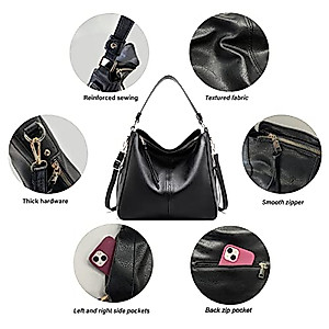 VODIU Tote Bag for Women PU Leather Shoulder Bags Crossbody Hobo Bag Large Purse and Handbags with Adjustable Shoulder Strap