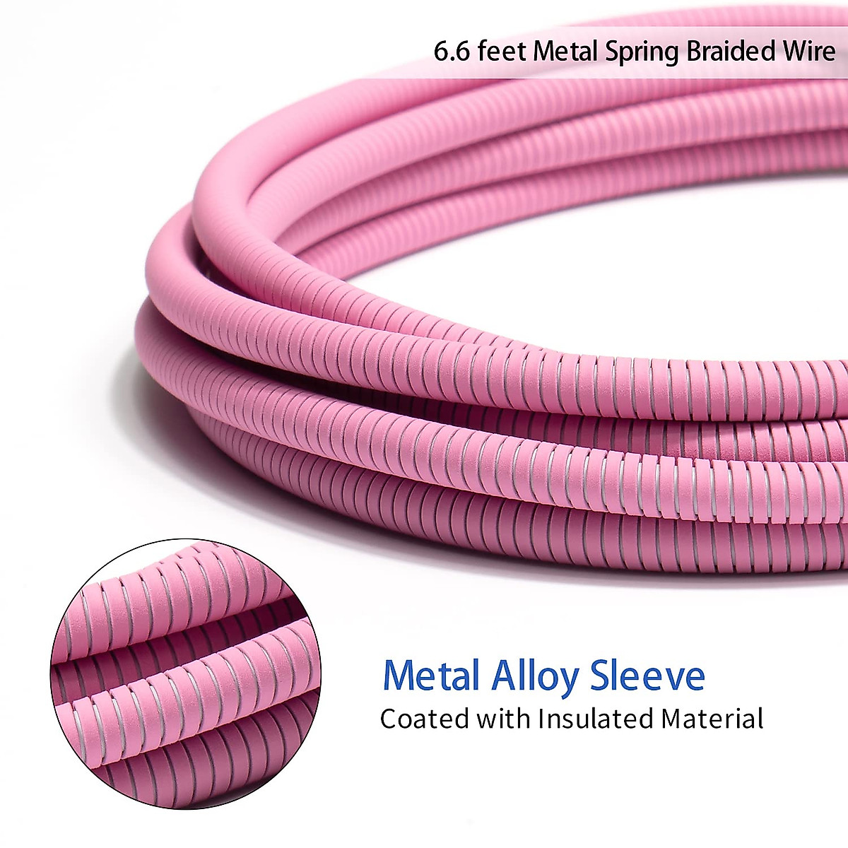 METZONIC Cable [2 Pack, 6.6 Feet] USB Cable with Insulation Coated Jacket, Strong & Fast Charge Data Transfer