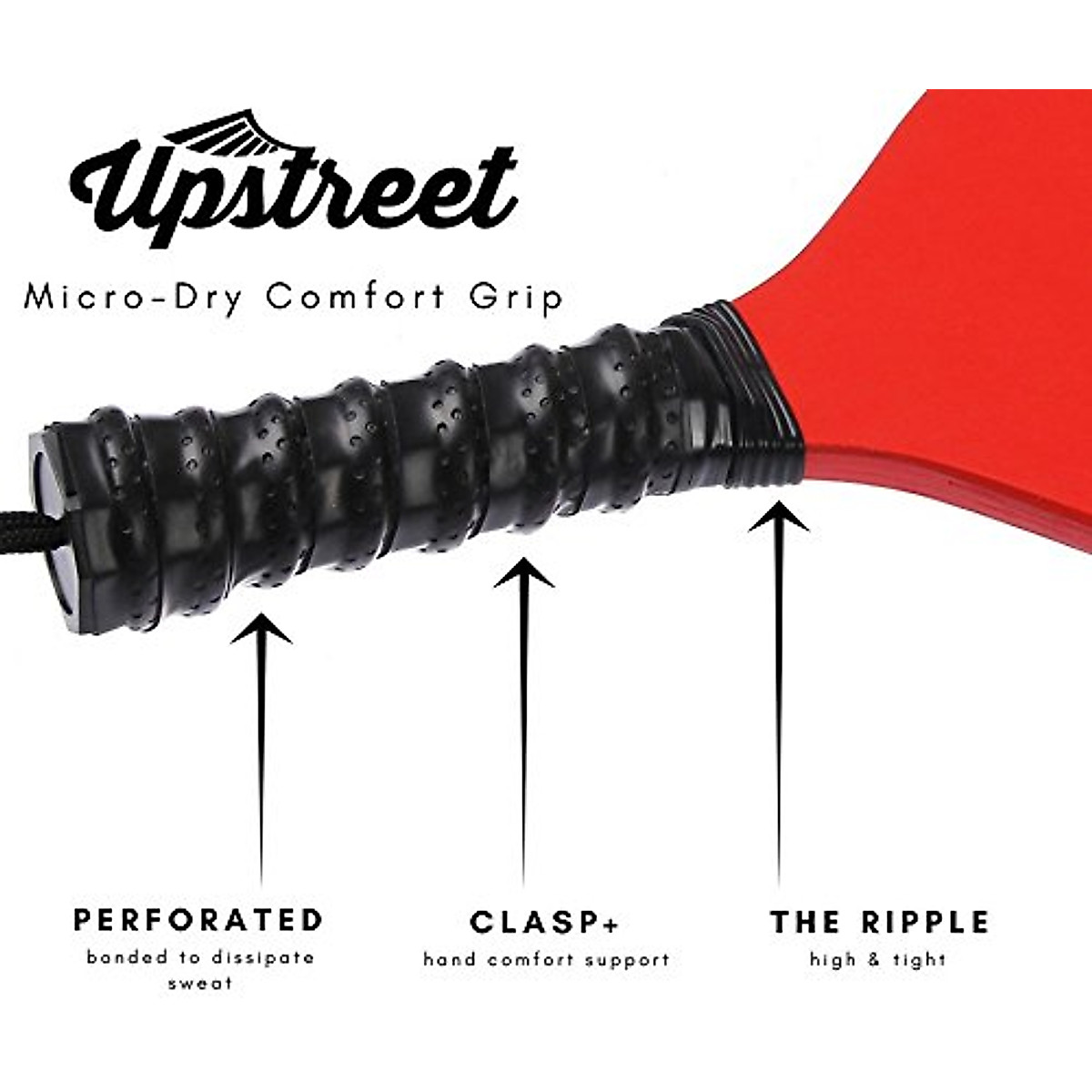 Upstreet Wood Pickleball Paddle Set | Pickleball Set or Pickleball Rackets Include Sling Bag, Ideal Indoor and Outdoor Pickle Ball Paddles for Men, Paddle Ball or Pickleball Paddles Set of 4 (Beach)