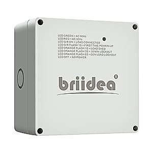 50 Amp Smart Management Module (SMM), Briidea Load Management Device to Protect Generator from Overload, Gray
