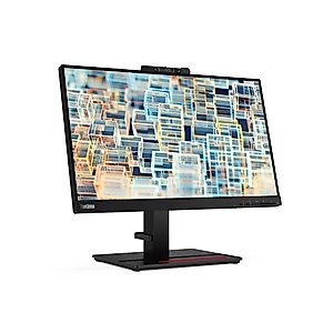 Lenovo 61FBMAR6US T22v-20 Think Vision 21.5-inch FHD VoIP Monitor, Raven Black (Renewed)
