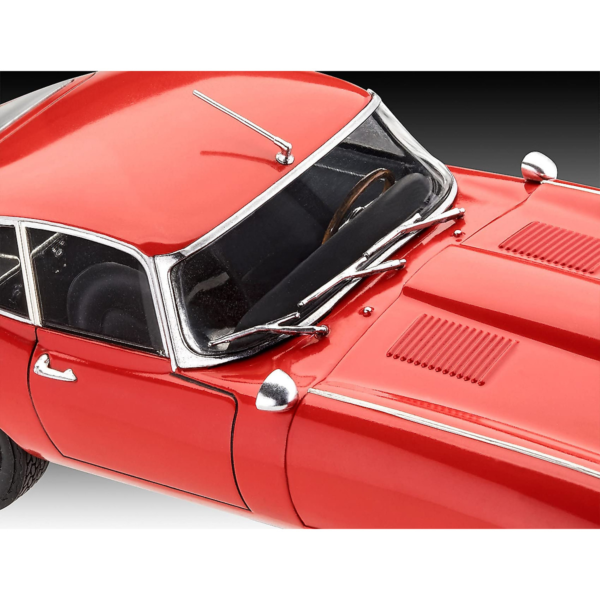 Revell 07668 Jaguar E-Type (Coupé) 1:24 Scale Unbuilt/Unpainted Plastic Model Kit, Red