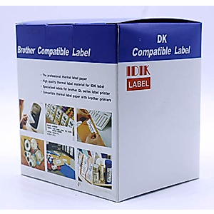 IDIK Compatible Brother DK-22113 Durable Film Tape - Wide - Black Print on Clear - 2.4" x 50'(62mm x 15.24M) 1 Roll per Box, DK-2113