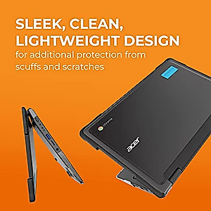 Gumdrop SlimTech Case Fits Acer Chromebook Spin 511/R752TN (2-in-1). Designed for K-12 Students, Teachers and Classrooms– Drop Tested, Rugged, Shockproof Bumpers for Reliable Device Protection – Black