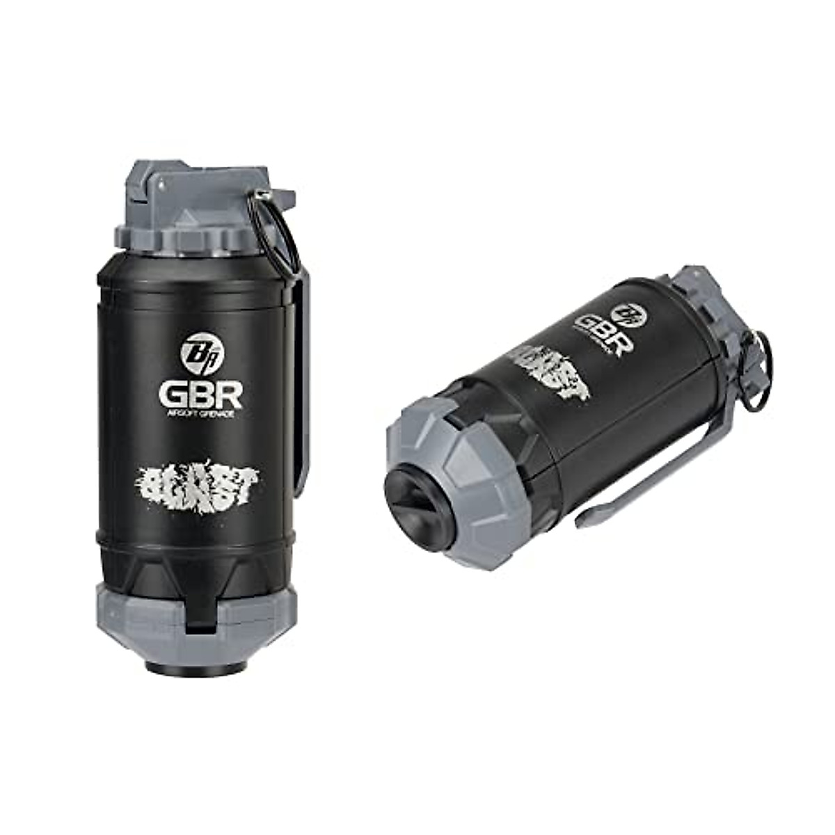 Lancer Tactical - GBR Outdoor 130 Round Spring Powered ABS BB Impact Shower for Airsoft, Pack of 2 - Black