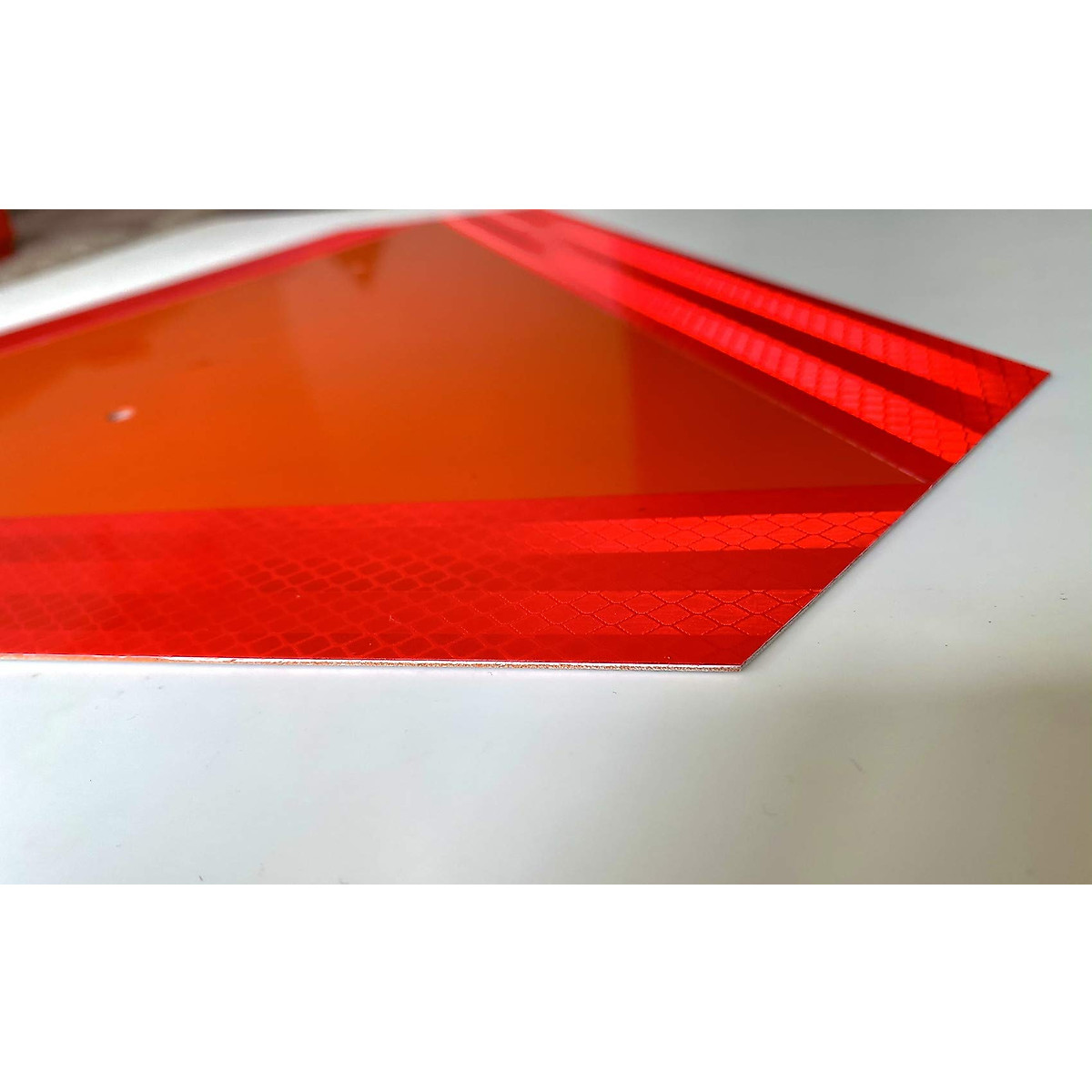 Slow Moving Vehicle Sign, Farm Triangle Safety Sign, Aluminum 14"x16" Engineering Grade Reflective for Golf Cart