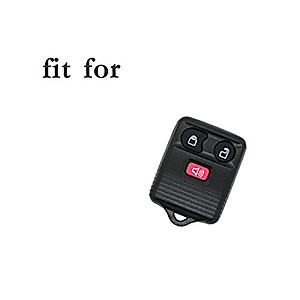 SEGADEN Silicone Cover Protector Case Holder Skin Jacket Compatible with FORD LINCOLN MAZDA MERCURY 3 Button Remote Key Fobs FCC CWTWB1U345 CWTWB1U331 GQ43VT11T CV2715 Pink