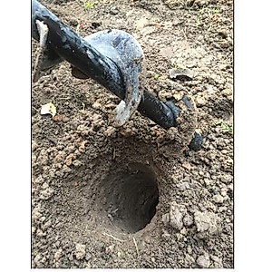 VASGOR 3.5" x 24" Auger Drill Bit for Planting - Easy planter garden Auger - Bulb & Bedding Plant Augers - Post hole Digger for 3/8” Hex Drive Drill