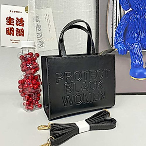 Qiayime Protect Black Women Purse Ladies Fashion PU Leather Top Handle Handbag Shoulder Satchel bag Tote Crossbody (black)