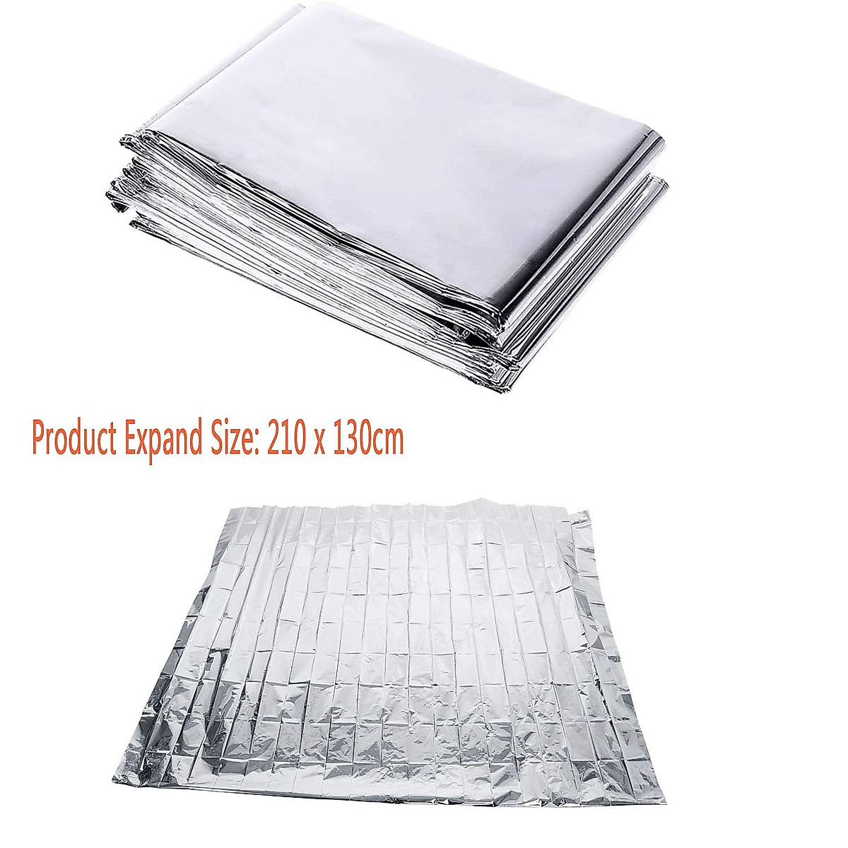 6 Pack High Silver Reflective Mylar Film, Garden Greenhouse Covering Foil Sheets Effectively Increase Plants Growth