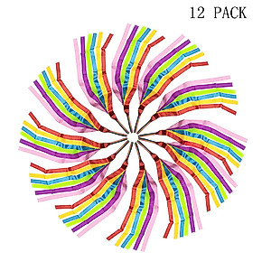 AIVIAI Rhythm Ribbon Dance Ribbons Rhythm Streamers for Baby Kids Party Supplies 12 PCS