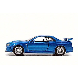 Brians Nissan Skyline GT-R, Blue - Jada 97185 - 1/32 Scale Diecast Model Toy Car
