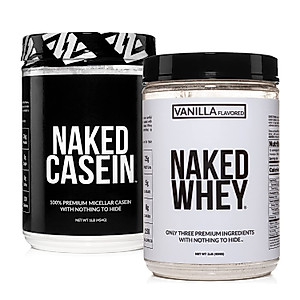 NAKED Grass Fed Protein Bundle: 1LB Casein and 1LB Vanilla Whey