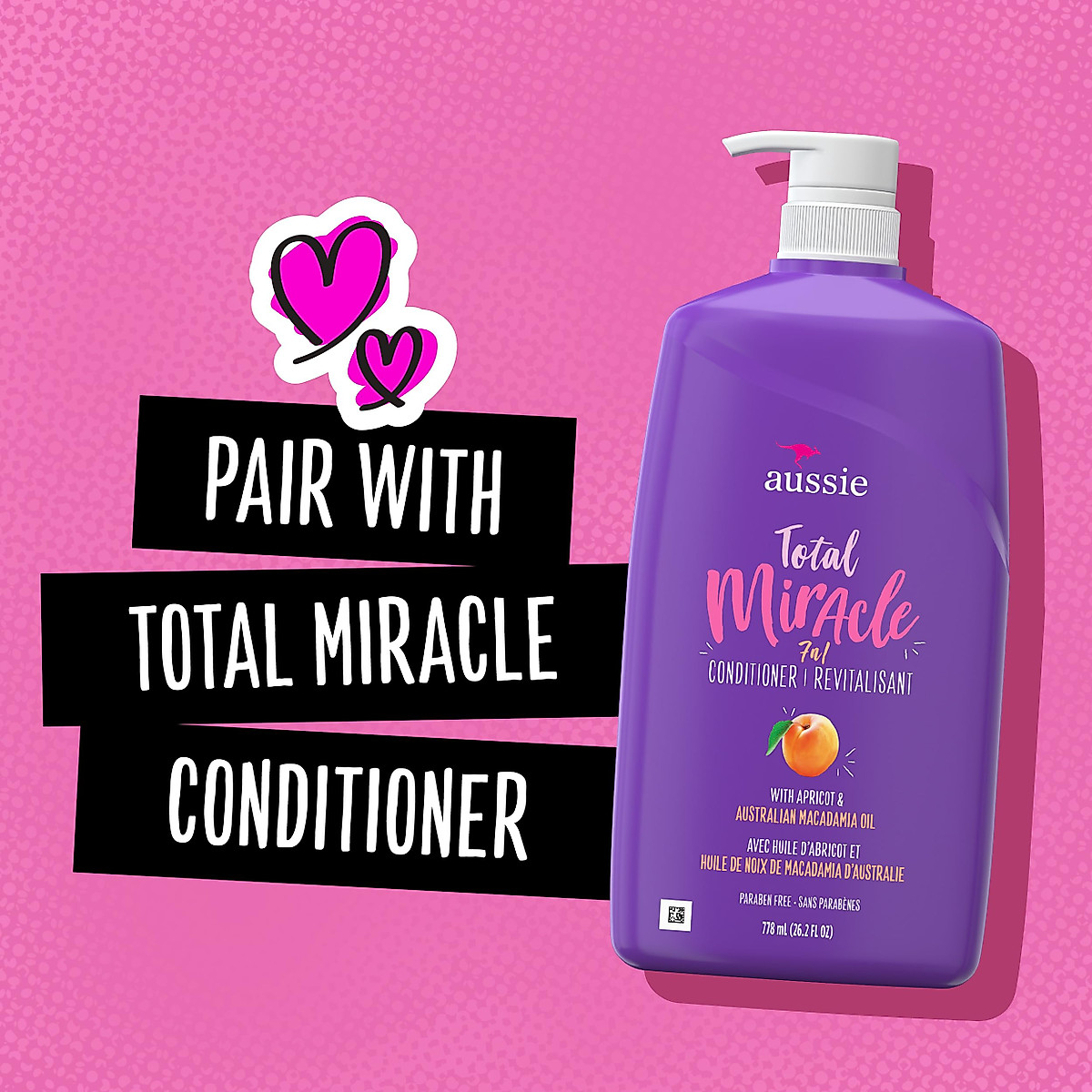 Aussie Total Miracle Collection Shampoo, 26.2 Fluid Ounce