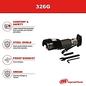 Ingersoll Rand 326G Cut-Off Air Tool, 3" Wheel, 20000rpm