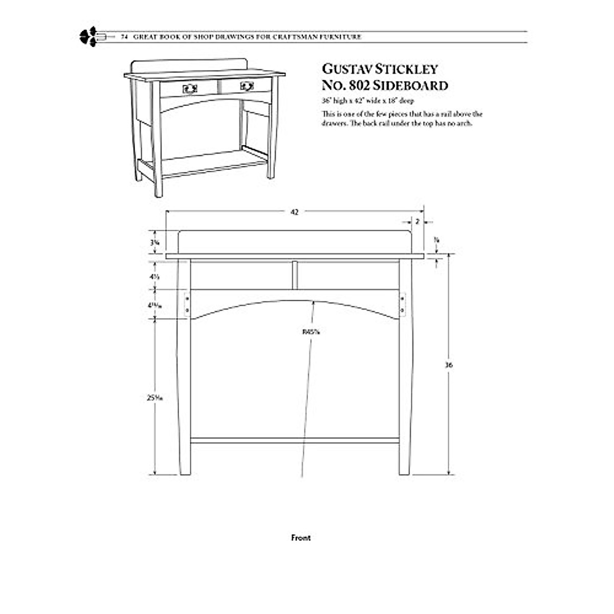 Great Book of Shop Drawings for Craftsman Furniture, Revised & Expanded Second Edition: Authentic and Fully Detailed Plans for 61 Classic Pieces (Fox Chapel Publishing) Complete Full-Perspective Views
