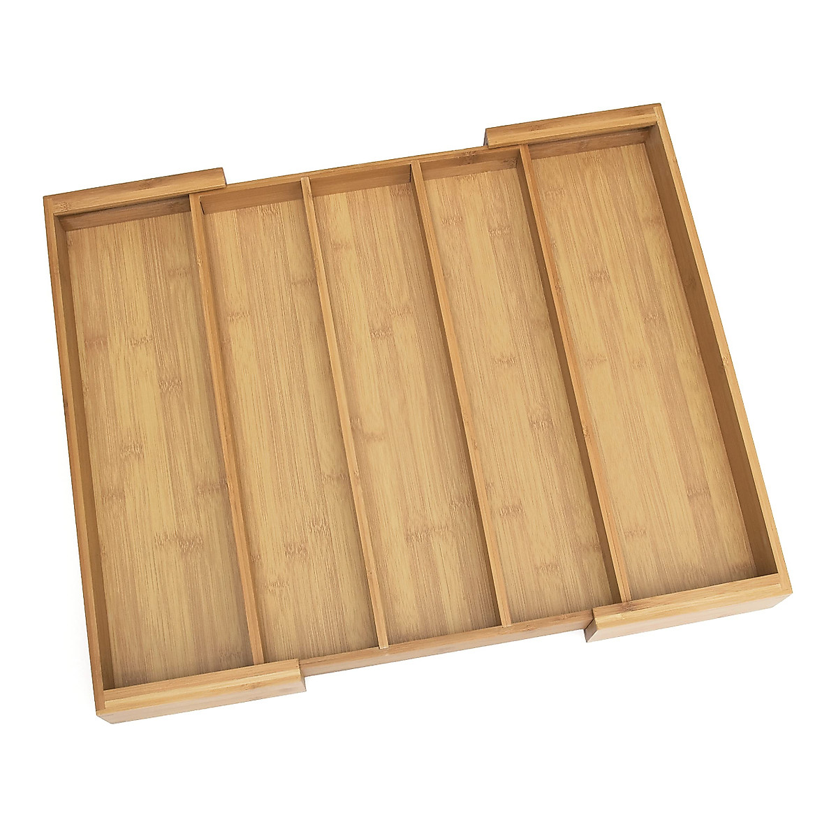 Lipper International 8892 Bamboo Wood Expandable to 22-1/4" Utensil Organizer