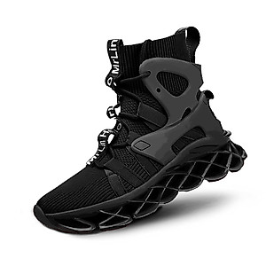 Hello MrLin Running Shoes Womens Comfortable Fashion Non Slip Sneakers Walking Gym Tennis Sport Athletic Shoes Hip Hop Black