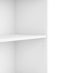 Bush Business Furniture 2-Shelf 29-inch H Bookcase, White (BK3036WH)
