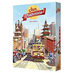 Rebel Studio San Francisco Board Game - Urban Planning Strategy Game, City Building & Designing Game for Kids and Adults, Ages 12+, 2-4 Players, 45-60 Minute Playtime, Made by Rebel Studio