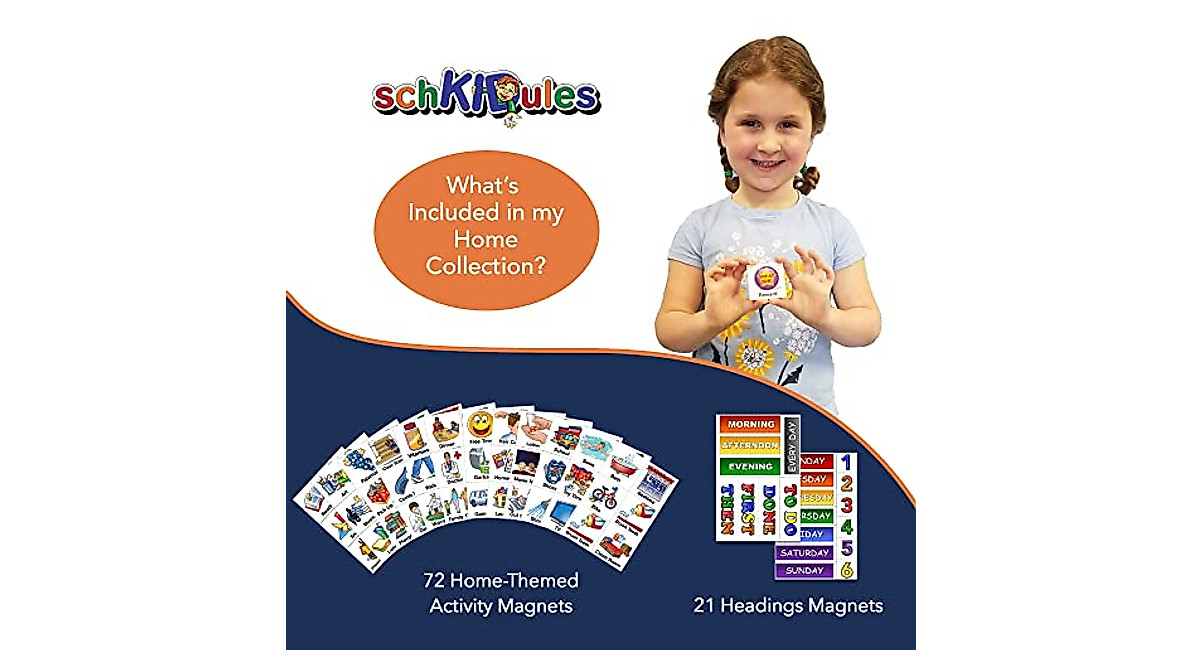 SchKIDules 93Pc Visual Schedules for Kids - Daily Routine Guide