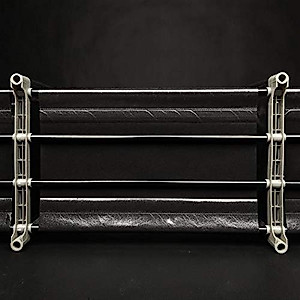 Utility Shelves Multifunctional Assembled 3 Tiers 6 Compartments Storage Shelf Black