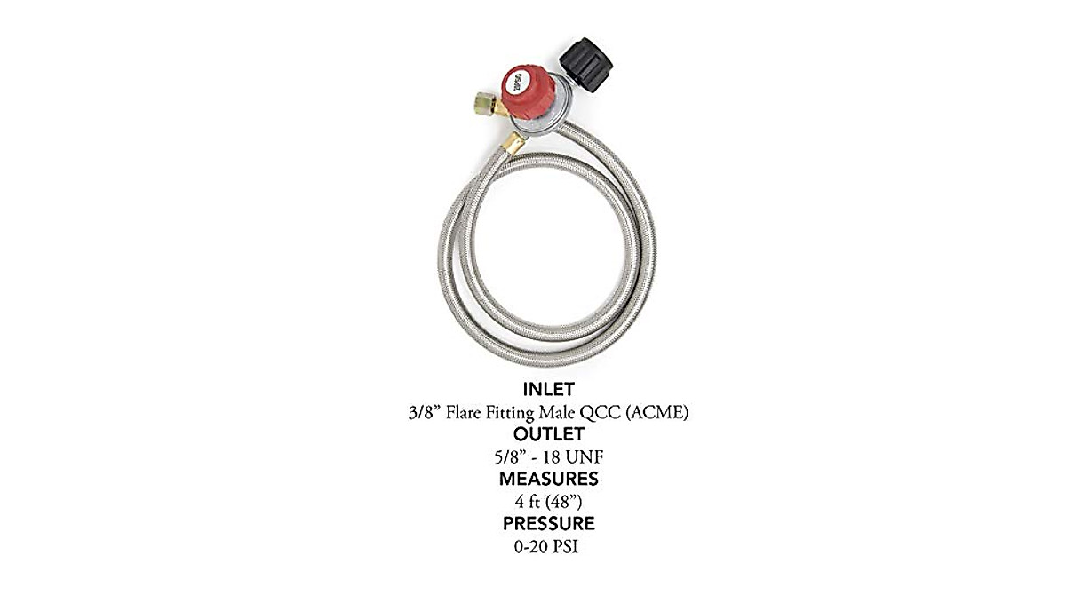 Gas One 2113 0-20PSI Propane Regulator with Hose 4 ft — 🛍️ The Retail ...