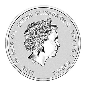 2019 1 oz .9999 Silver Marvel Hulk Tuvalu $1 Brilliant Uncirculated