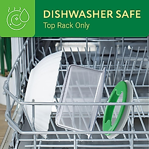 IMPRESA [3 Pack Guacamole Keeper with Airtight Lid - Guacamole Saver Container with Lid - Fresh Food Saver - Food Containers with Lids - Kitchen Storage Dip Container - Food Container - 1.5 Cups