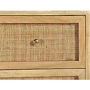 Cambridge Parkview 3-Drawer Mango Wood Chest in Natural, 33.5"W x 18"D x 31.5"H, 988010-NAT